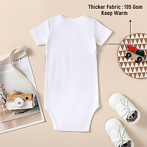 Chichoo Newborn Baby Boy Girl Bodysuit Baseball Sport Outfit Clothes Interlock 195 Gsm 0-24 Months (Baseball, 0-3 Months)