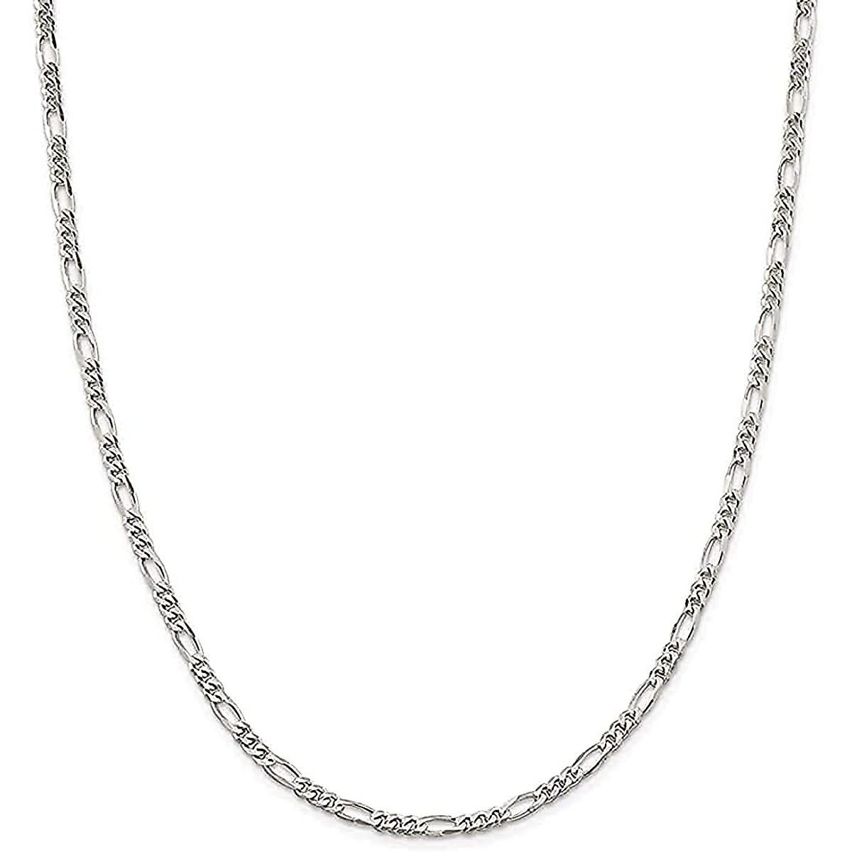 Savlano 925 Sterling Silver 3.5mm Italian Solid Figaro Link Chain Necklace Comes With a Gift Box For Men & Women - Made in Italy (18, 3.5)