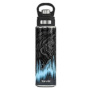 Tervis Topographic Radar Triple Walled Insulated Tumbler, 24 oz Wide Mouth Bottle, Stainless Steel