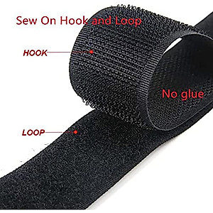 velcro,velcro tape self adhesive, Sewing Velcro,Sew On Hook And Loop Strip Tape,Color Velcro,Non-Adhesive Nylon Fabric Fastener,for Sewing Indoor Outdoor On DIY Cloth Shoe Curtain Bag Sport Gears,4cm*