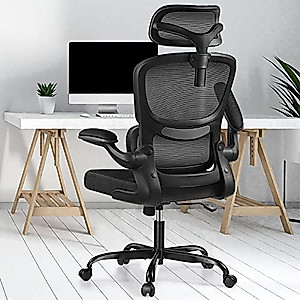Razzor Ergonomic Office Chair, High Back Mesh Desk Chair with Lumbar Support and Adjustable Headrest, Computer Gaming Chair, Executive Swivel Chair for Home Office