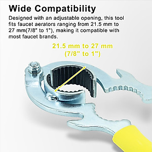 Bedalio Faucet Wrench - Aerator Removal & Replacement Tool for Kitchen & Bathroom Sinks
