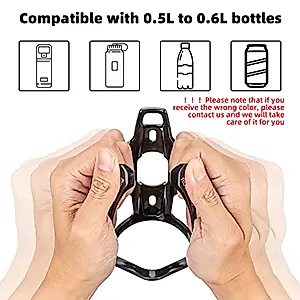 ROCKBROS Bike Water Bottle Holder Ultra-Light Durable Bicycle Bottle Cages with Screws Tool, Universal Bike Cup Holder Rack for Road MTB Bikes…