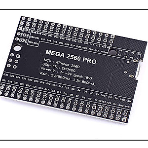 WSDMAVIS 2 Pcs MEGA 2560 Pro Embed CH340G ATMEGA2560-16AU USB Development Board Module Compatible for Arduino Mega 2560