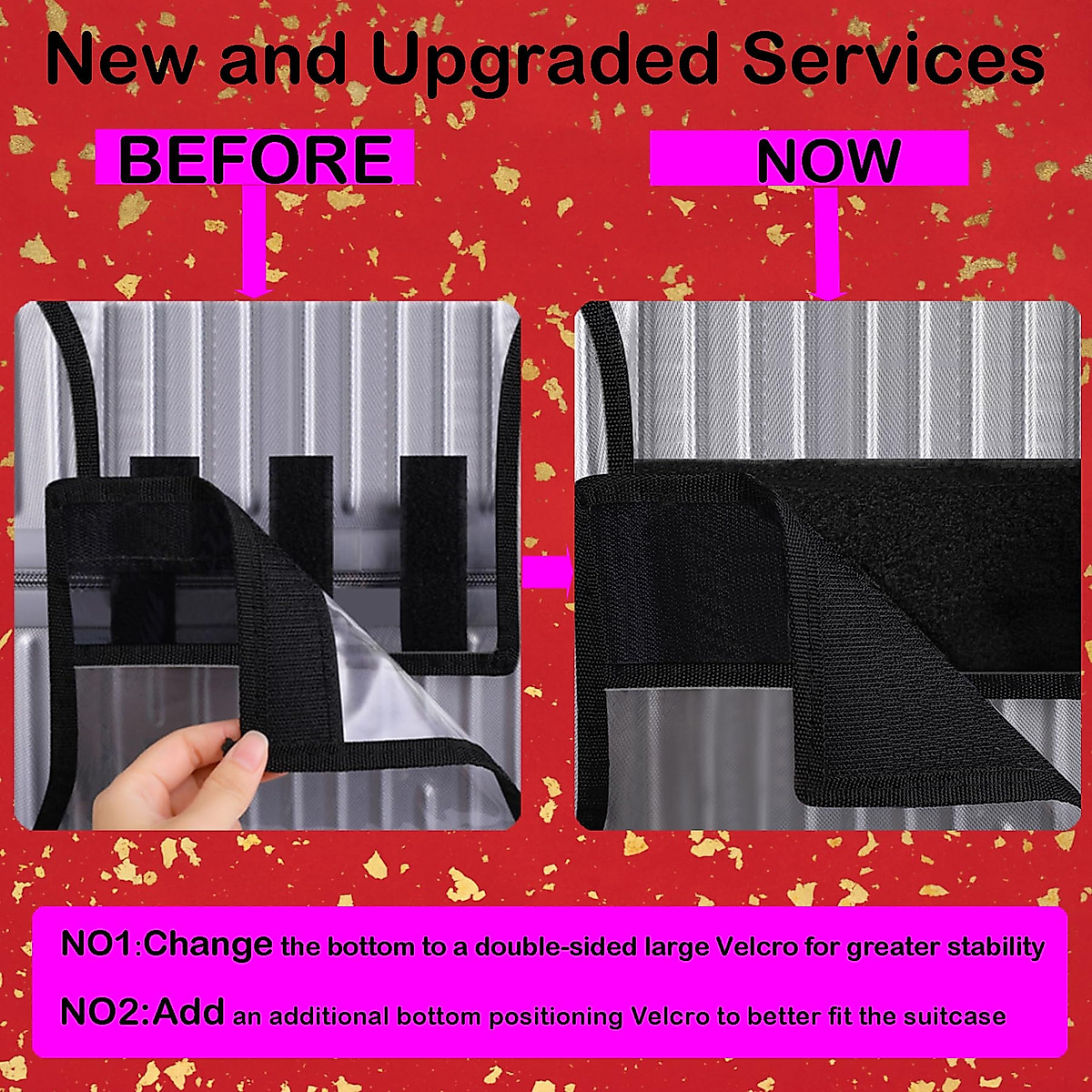 Kinglighten 20 Inch Luggage Cover Protector Bag PVC Clear Plastic Suitcase Cover Protectors Travel Luggage Sleeve Protector