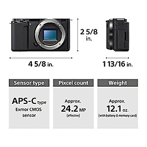 DYOSEN Digital Camera ZV-E10 Mirrorless Camera (Body Only, Black,White) Digital Camera Photography (Color : B)