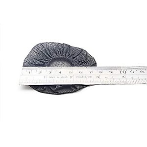 Saidbuds 100 Pcs Sanitary Headphone Ear Covers Disposable Non-Woven Stretch Earpad Covers Hygienic Earmuff Covers for Most On Ear Headphones with 2~3 Inches Earpads (Black)