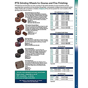 C.S. Unitec | PTX Flap Disc Wheel | 120 Grit Metal Grinder Tool Attachment | 4" Diameter x 4-1/8" Wide (47214)