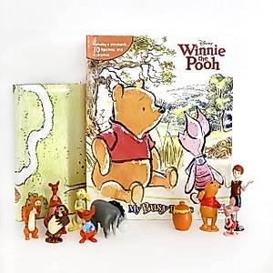 Disney Winnie the Pooh Classic My Busy Books - Storybook, 10 figurines, playmat