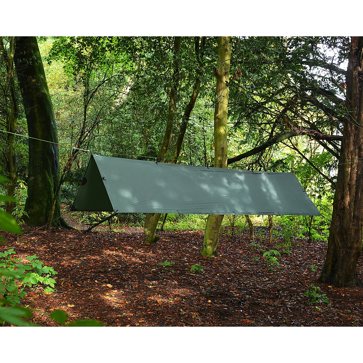 DD Hammocks - DD SuperLight Tarp S (9ft x 5ft) - 100% Waterproof Ripstop Nylon Compact Ultralight & Multifunctional Rainfly Tarp Tent Bivvi Cover for Camping Hiking Bikepacking & Day Shelter