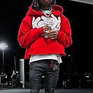 BLUBUKLKUN black women friday deals Kozy Hoodie Y2K Sweatshirt for Men Streetwear Hoodies Graphic Cropped Hoodie Men Unisex Long Sleeve Trendy (Black, S)