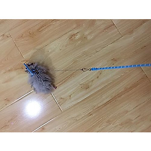 Harikaji Hamster Harness,Adjustable Harness Vest Leash Hamster Chest Straps with a Small Bell Rat Mouse Squirrel Sugar Glider Small Animal (Blue)
