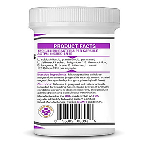 Vetbiome + High Potency Probiotics for Pets (40 Capsules) Made in U.S.A - NO Refrigeration Required !! (40 Caps (1 Pack))