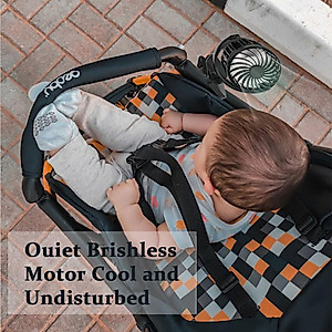 ENCHANTLIVING Portable Mini Clip On Fan,Desk Fan,Neck Fan,2.8 Inch Rechargeable,720 degree Rotate,3 Speed Quiet Mini Clip Fan,Small Clip on Fan Ideal For Outdoor Bedroom Office Camping Travel (black)