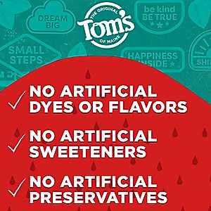 Tom's of Maine Fluoride Free Children's Toothpaste, Natural Toothpaste, Dye Free, No Artificial Preservatives, Silly Strawberry, 5.1 Ounce (Pack of 3) (Packaging May Vary)