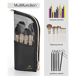 MONSTINA Makeup Brush Organizer Bag,High Capacity Portable Stand-Up Makeup Brush Holder,Professional Artist Makeup Brush Sets Case Waterproof Dust-proof Makeup Brush Cup