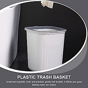 Zerodeko Bathroom Trash 3Pcs Small Trash Can Plastic Waste Basket Garbage Container Bin Recycling Bin Rubbish Bucket Food Scrap Container Compost Bin Pail for Bedroom Bathroom Kitchen Office Trashcan