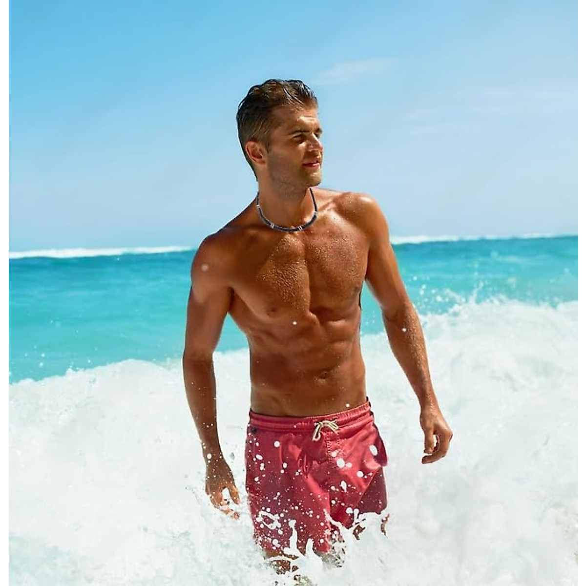 FIRAZIO 5Pcs Puka Shell Necklace Men Seashell Necklace Summer Beach Surfer Necklace for Men Women Hawaiian Necklace for Men White Necklace Beach Jewelry