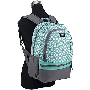 FUEL Ultimate Concept Backpack, Turquoise/Ash Gray/Squiggle Textile Print