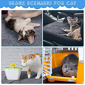 VitalCozy 10 Pcs Guinea Pig Pee Pads Mats for Cage Rat Bedding Blanket for Guinea Pigs Controlling Absorbent Waterproof Pee Pads for Rabbits, Hamster and Other Small Animals(18 x 24 Inch,Gray)