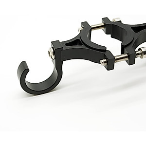 DYSEYU Metal Beach Umbrella Hanging Hook Adjustable 0.7-1.53" for Suspension Towels/Hats/Clothes/Camera/Sunglasses/Bags Family for Beach Accessories for Vacation Must Haves(Black)