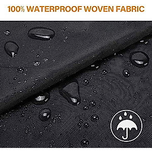 Bbqzone 31x31x24 Inches Fire Pit Cover Square, Fit for 28/30/31 inch Square Fire Pit Table, Heavy Duty Fabric with PVC Coating Rainproof and Windproof