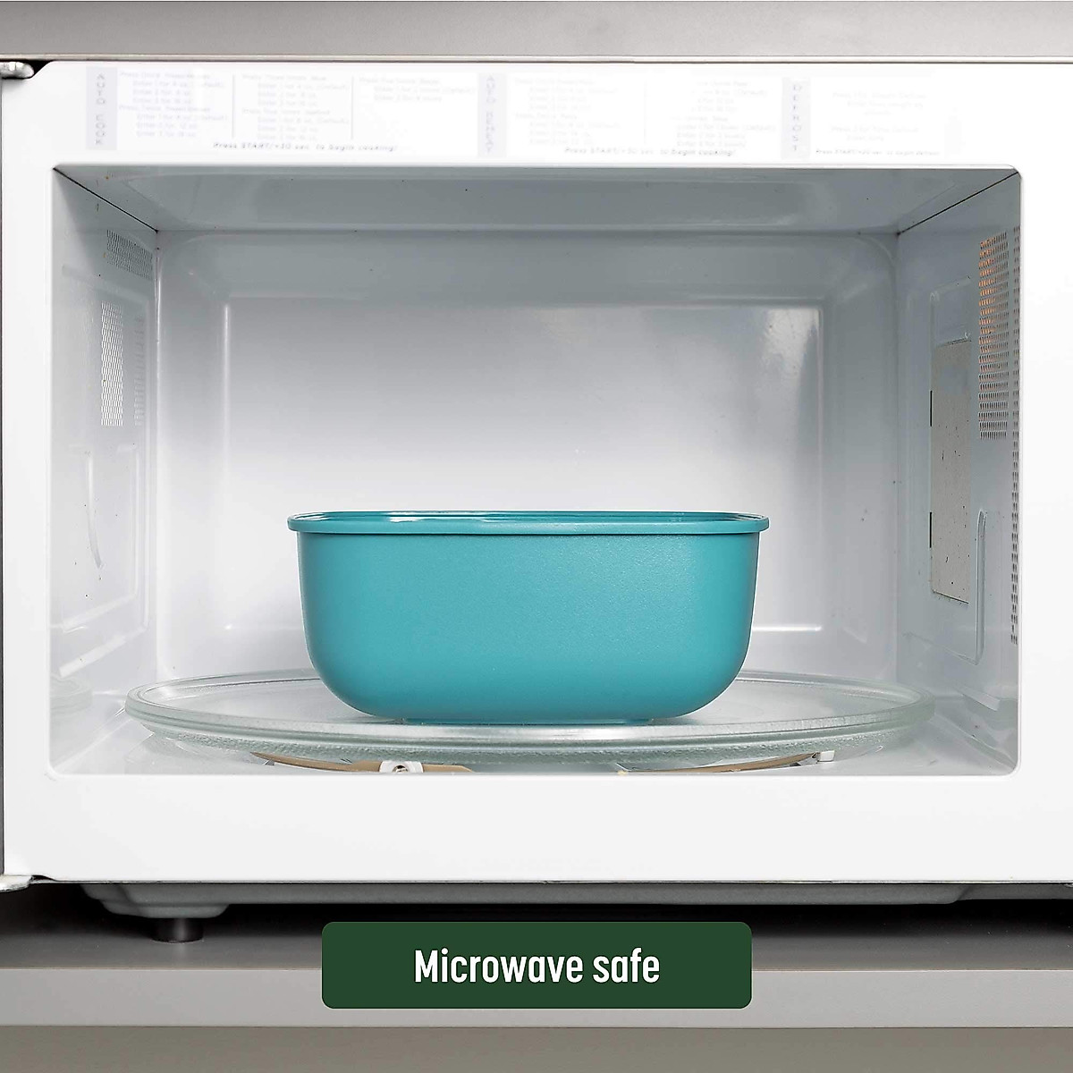 Goodful Stackable Lunch Box Container, Bento Style Food Storage with Removeable Compartments for Sandwich, Snacks, Toppings & Dressing, Leak-Proof and Made without BPA, 56-Ounce, Teal
