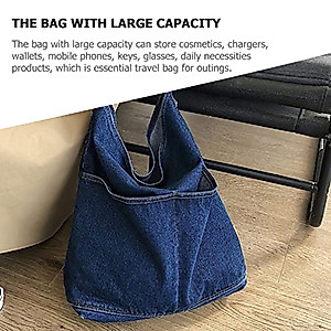 KESYOO Denim Shoulder Bag Purse Womens Hobo Tote Canvas Bag Vintage Crossbody Bag