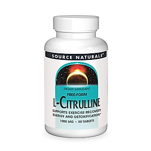 Source Naturals L-Citrulline - Supports Exercise Recovery, Energy and Detoxification*, 1,000 mg - 30 Tablets