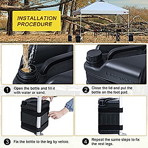 ABCCANOPY Heavy Duty Water Canopy Weights, 4Pack, 115LB