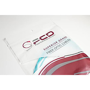 FiberCablesDirect - 1M OM3 LC LC Fiber Patch Cable | 10Gb Duplex 50/125 LC to LC Multimode Jumper 1 Meter (3.28ft) | Length Options: 0.5M-300M | 1g 10g 40g dplx mmf 10gbase sfp+ Aqua ofnr lommf lc-lc