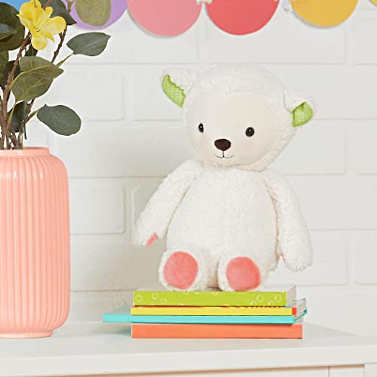 B. Toys – Plush Sheep – Stuffed Animal – Soft & White Lamb Toy – Washable Toys for Baby, Toddler, Kids – Happyhues – Mimi Meringue – 0 Months +