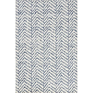 nuLOOM Rosanne Transitional Striped Area Rug, 6' 7" x 9', Blue