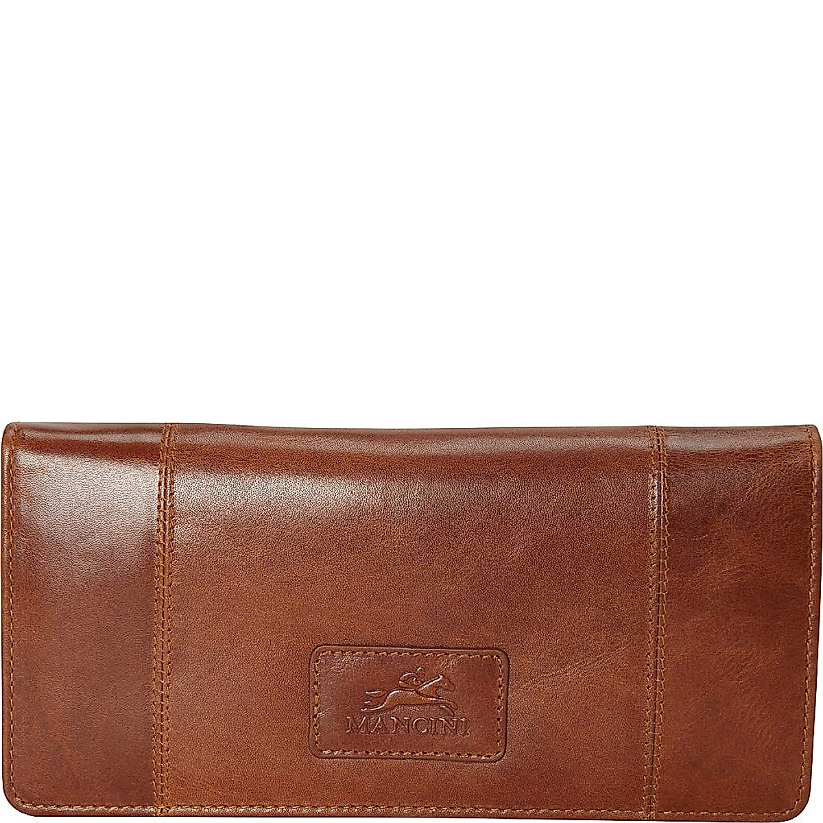 Mancini Leather Goods RFID Secure Trifold Wallet (Cognac)