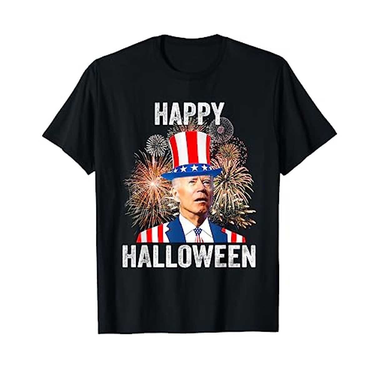 Halloween Funny Happy 4th Of July Anti Joe Biden T-Shirt