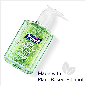 PURELL Advanced Hand Sanitizer Soothing Gel, Fresh Scent, 8 fl oz Pump Bottle (Pack of 4), 9674-06-ECDECO