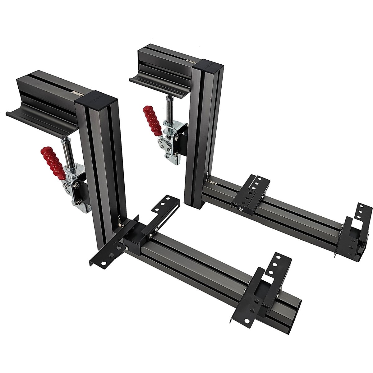 2Set, J-PEIN Desk Mount for Joystick & Throttle - PC Flight Sim Game Support, Adjustable HOTAS System Stand, Durable Gaming Gear Holder, Easy Setup
