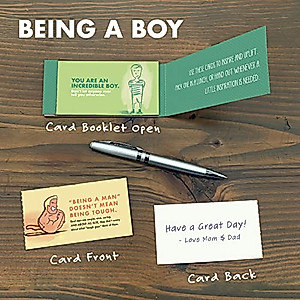Lunch Box Notes for Boys Bundle - 3 Packs of 20 Unique Inspirational, Motivational and Kindness Note Cards