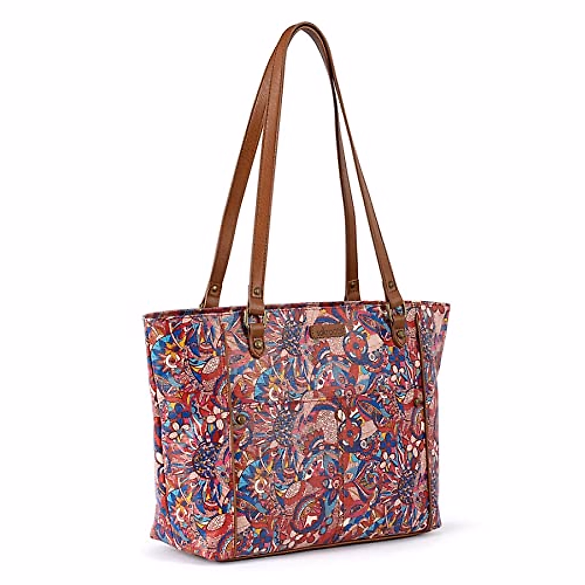 Sakroots womens Women's Metro tote, Sweet Red Spirit Desert