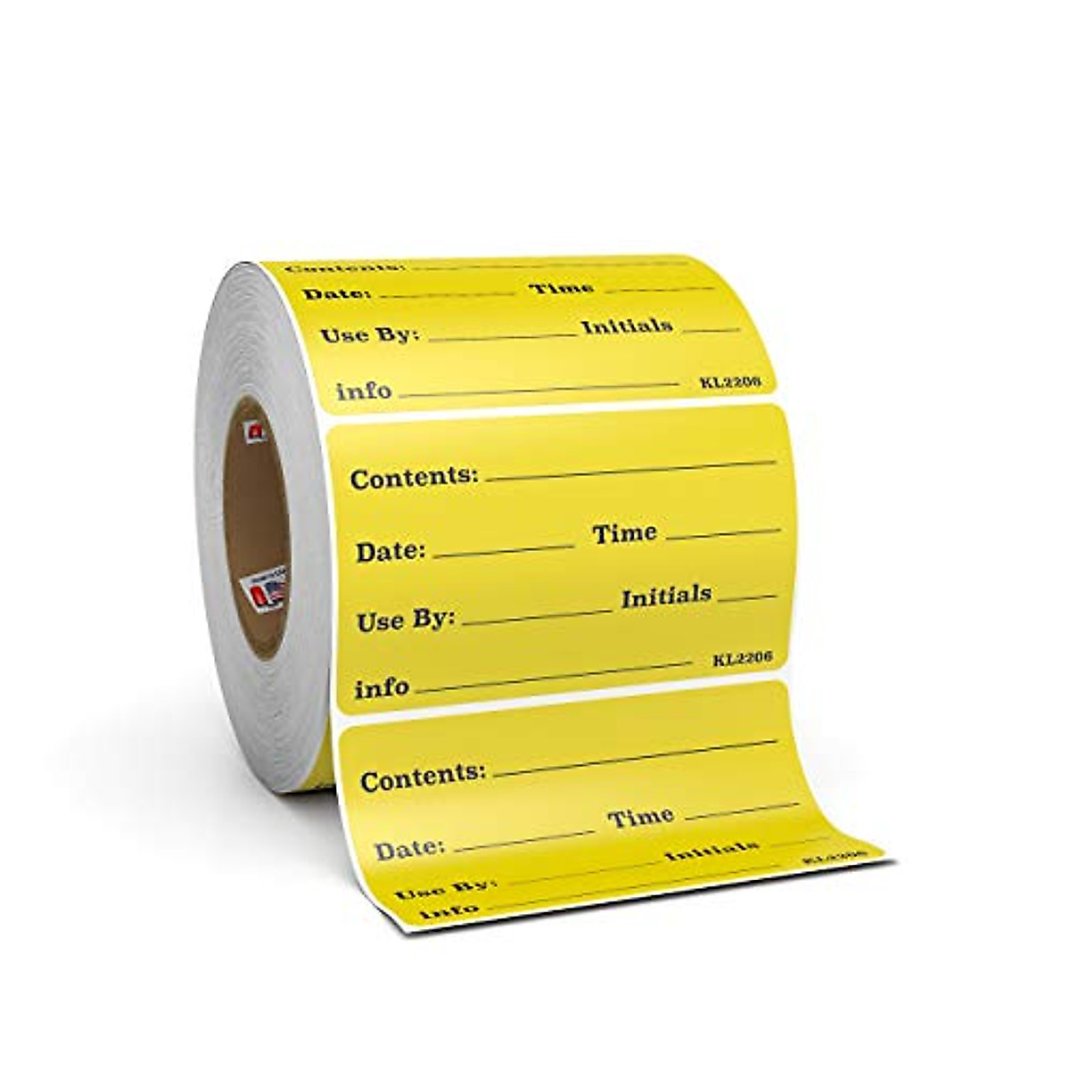 Dissolvable Food Labels for Glass, Plastic Metal, Wood - Washes Off No Residue - Food Prep and Rotation, Canning, Commercial Use and More! USA Made (1 Pack)