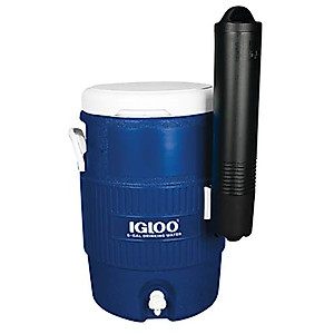 Igloo Seat Top Beverage Cooler with Cup Dispenser (5-Gallon, Ocean Blue)