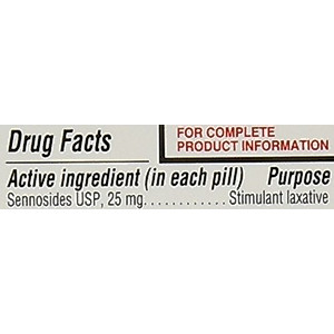 Equate Maximum Strength Laxative Pills, Sennosides 25 mg, 48 Pills