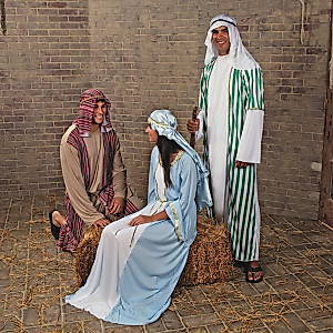 Fun Express Men's Deluxe Joseph Costume, One Size Fits Most, Great For Pageants and Nativity Christmas Plays, 1 Set - VBS Vacation Bible School Supplies/Deco