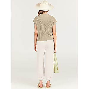 ANRABESS Women's Two Piece Outfits Sweater Sets Knit Pullover Tops and Casual Pants Tracksuit Matching Sets Loungewear 2023 Summer Fashion Clothes Sweat Suit 953qiankaqi-L