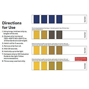 3M Low Range Oil Quality Test Strips 1005, 4 Bottles of 40 Strips