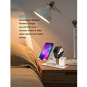 Bestand 3 in 1 Stand Holder for iPhone Mobile Phone iWatch Apple Watch and Charging Stand Station for Airpods Only (Patented, Airpods Charging Case Not Included)