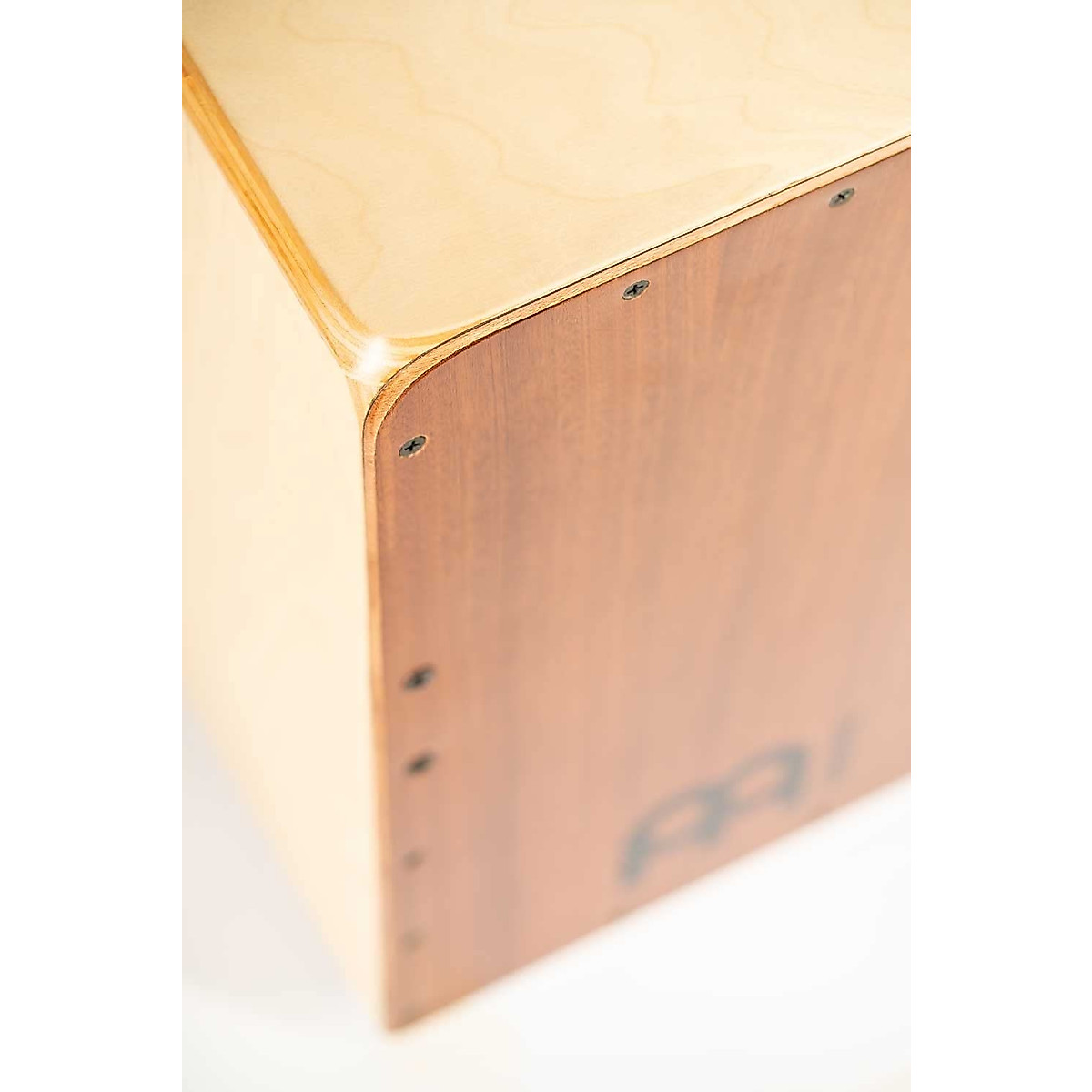 Meinl Cajon Box Drum with Internal Strings for Snare Effect - NOT MADE IN CHINA - Mahogany Frontplate / Baltic Birch Body, Woodcraft Professional, 2-YEAR WARRANTY(WCP100MH)