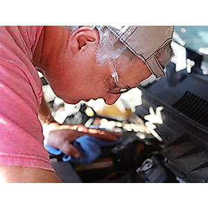 MCR Safety Glasses BK110 Clear Polycarbonate Lens with UV Protection and Scratch Resistant Coating, Soft Non-Slip Temple and Nose Piece, 1 Pair