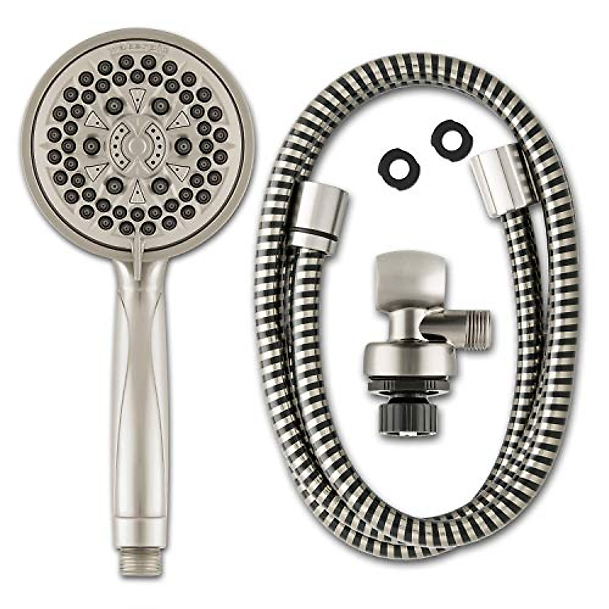 Waterpik High Pressure Powerpulse Massage Hand Held, Brushed Finish, Detachable Shower Head with 7 Spray Settings, ‎XFT-769E