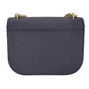 Tory Burch 136092 Emerson Flap Tory Navy Blue With Gold Hardware Women's Shoulder Bag